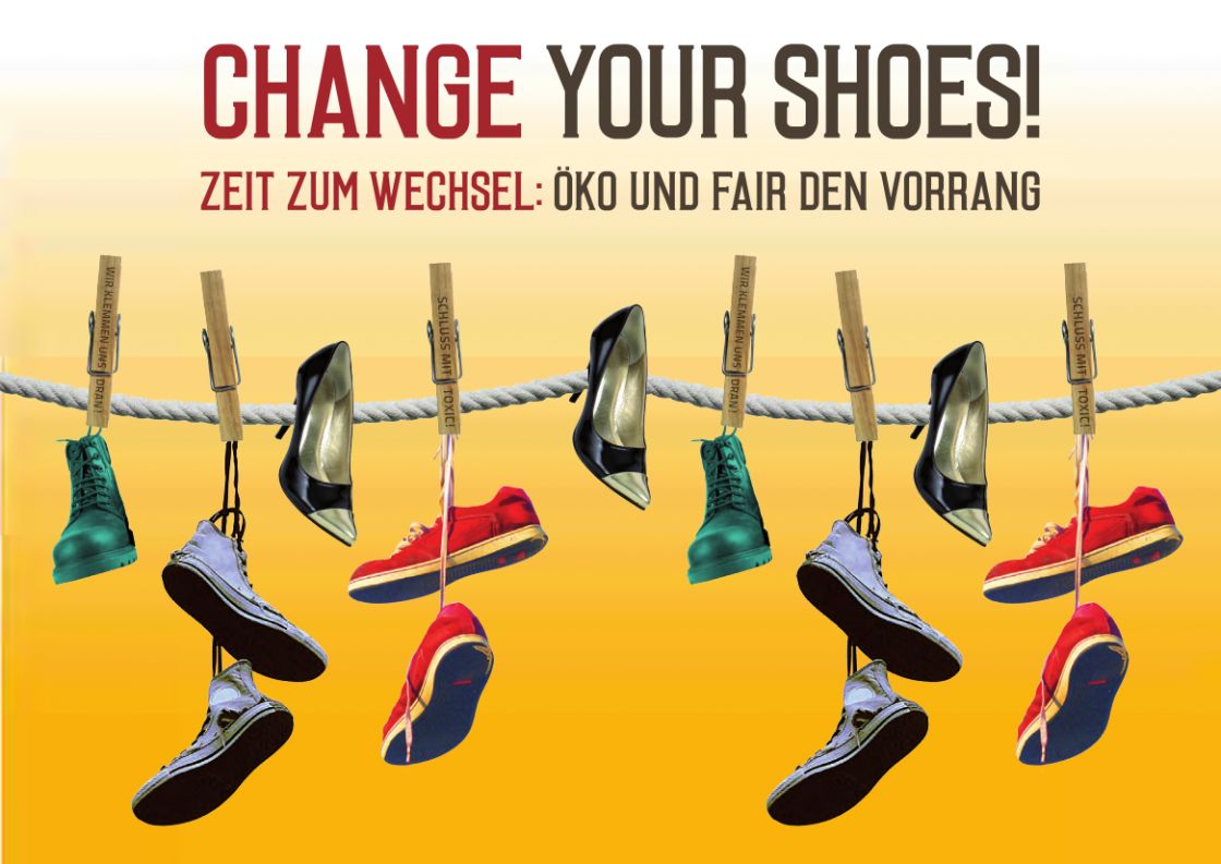Ausstellung "Change your Shoes" - Fair Trade Stadt Hamburg
