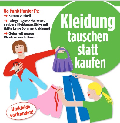 Kleidertausch - Kleidung tauschen statt kaufen - Fair Trade Stadt Hamburg